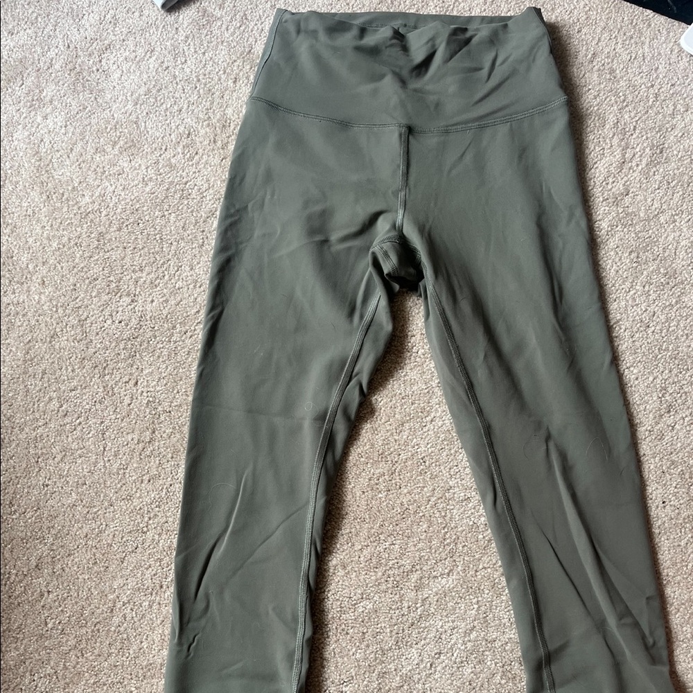 Sage Green Lululemon Wonder Train Leggings - Gem